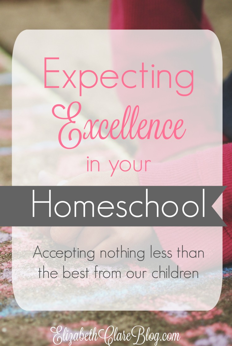 Expecting Excellence in Homeschooling - elizabeth clare
