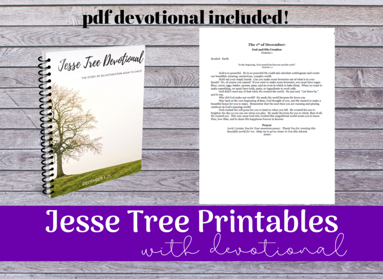 Jesse Tree Bundle: Printable Jesse Tree Ornaments and Devotional ...