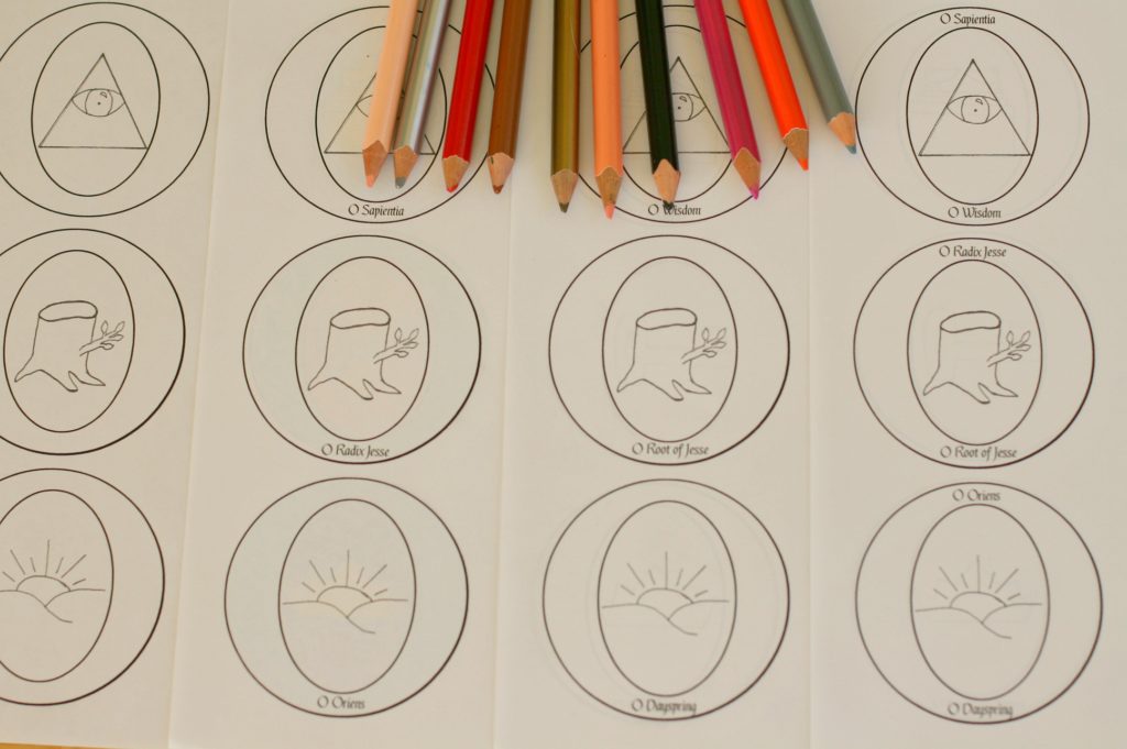 Printable O Antiphon Ornaments - elizabeth clare