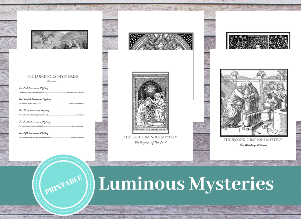 Rosary Flipbook /Coloring pages printable - elizabeth clare