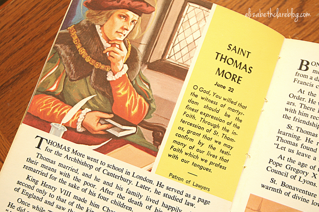 Saint-Thomas-More-Reading-Book - elizabeth clare
