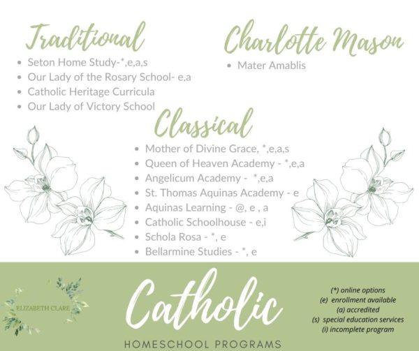 Catholic Homeschool Programs: A Side by Side Comparison - elizabeth clare