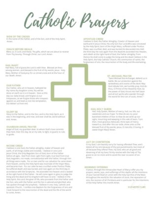 12 Prayers Every {Catholic} Kid Should Know - elizabeth clare