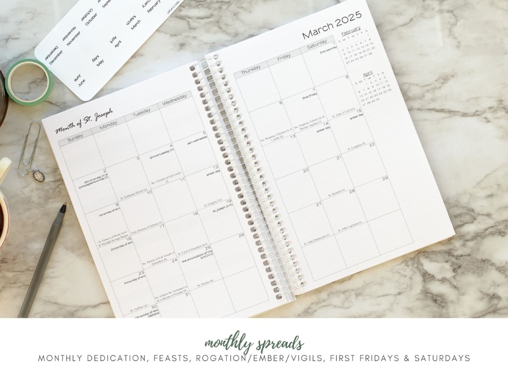 2024-2025 Catholic Planner Half Size: Simply Catholic Edition ...