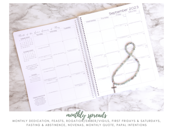 2023-2024 Catholic Homeschool Planner - elizabeth clare